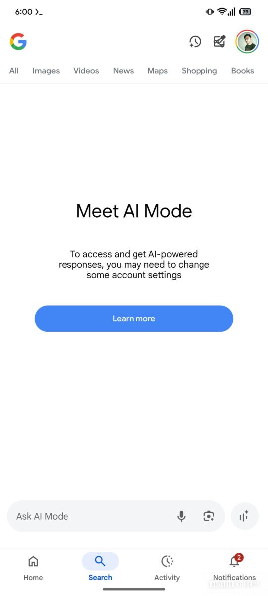 First look: Google AI Mode Live (screens & video) - Android Authority