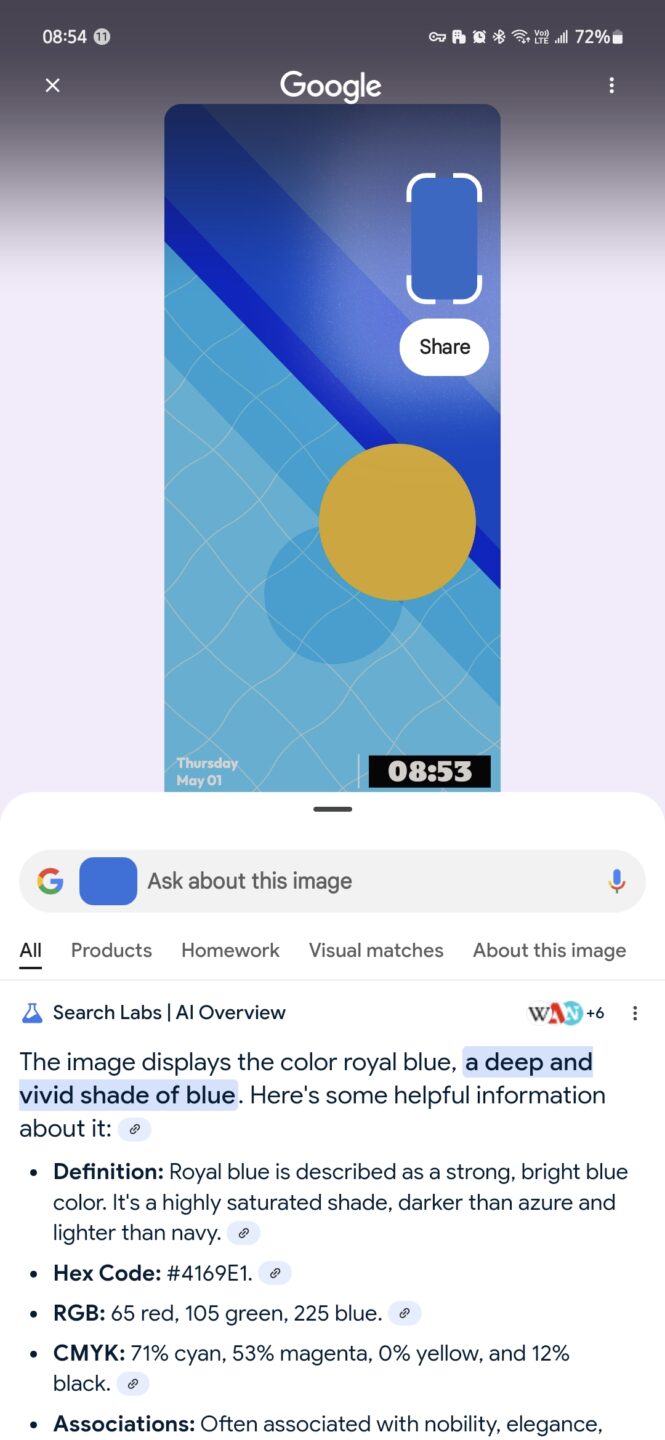 Circle to Search has a hidden trick every color lover should know about