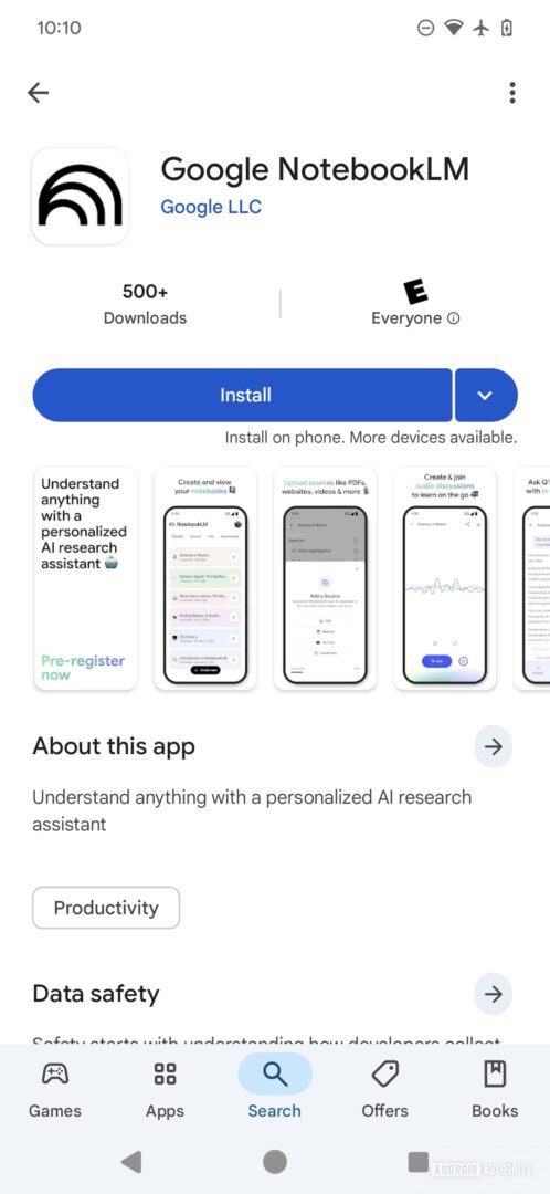 Now's your chance to install the NotebookLM app for Android - Android ...
