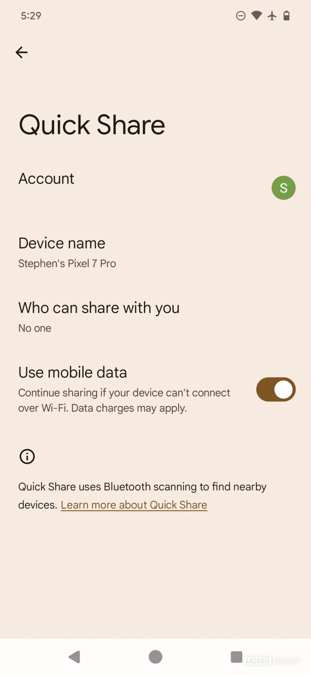 Quick Share's promised mobile data toggle is now arriving - Android ...