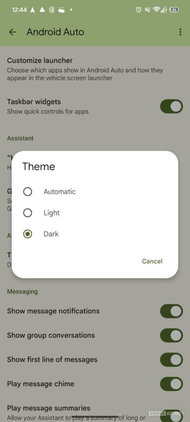 Android Auto inches closer to the light with new theme options (APK ...