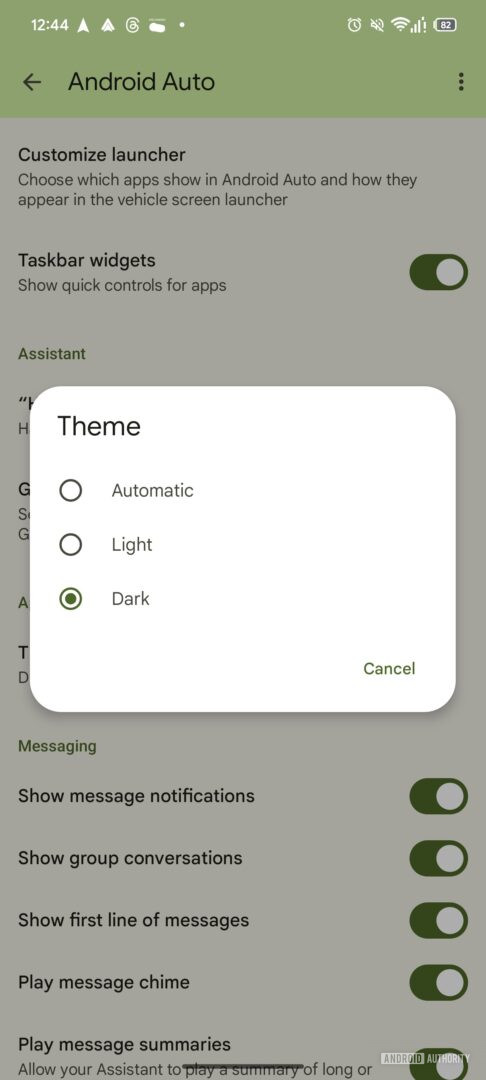 Android Auto inches closer to the light with new theme options (APK teardown) - Android Authority