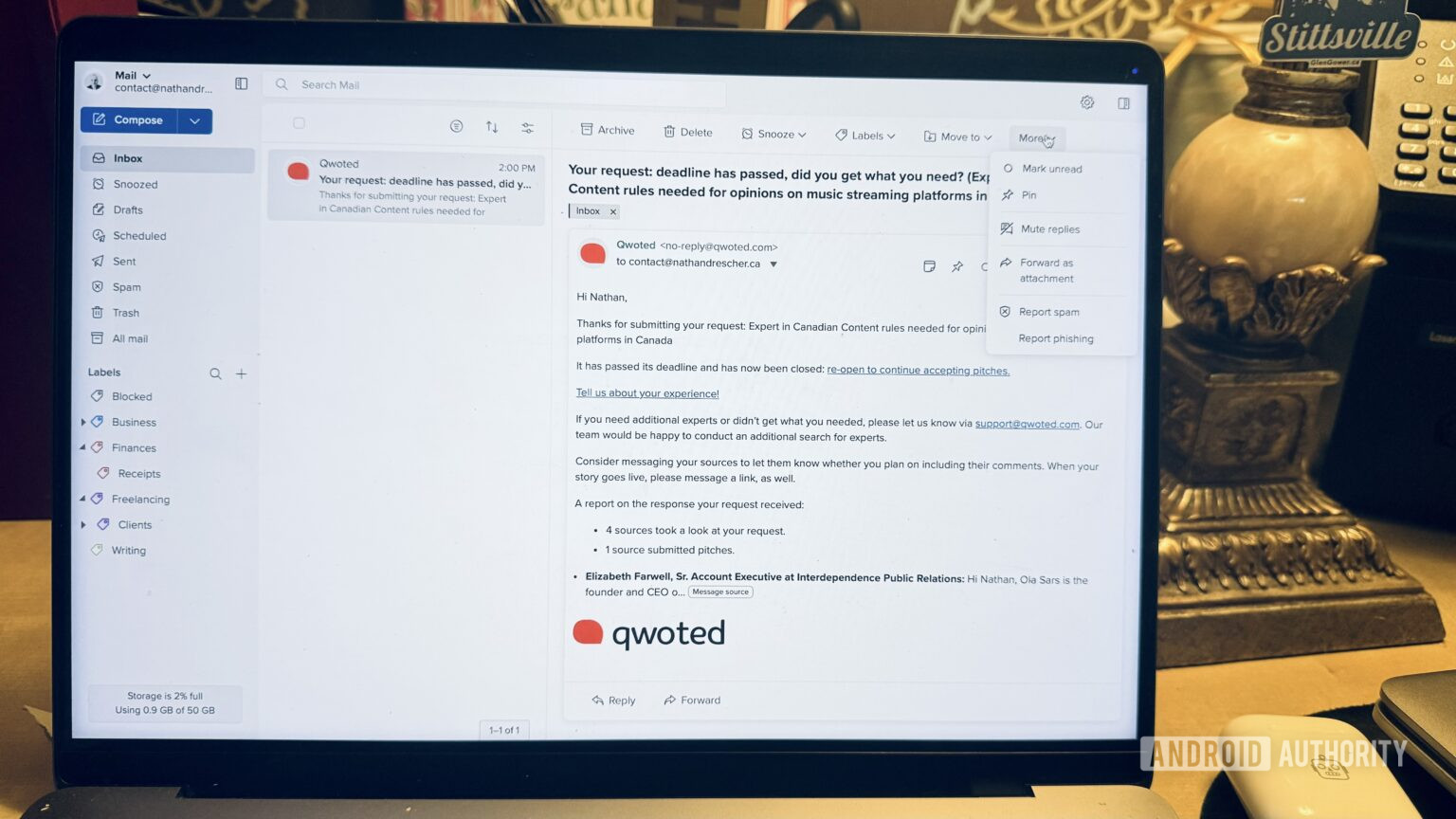 Fastmail replaced my Gmail and I'm never going back - Android Authority