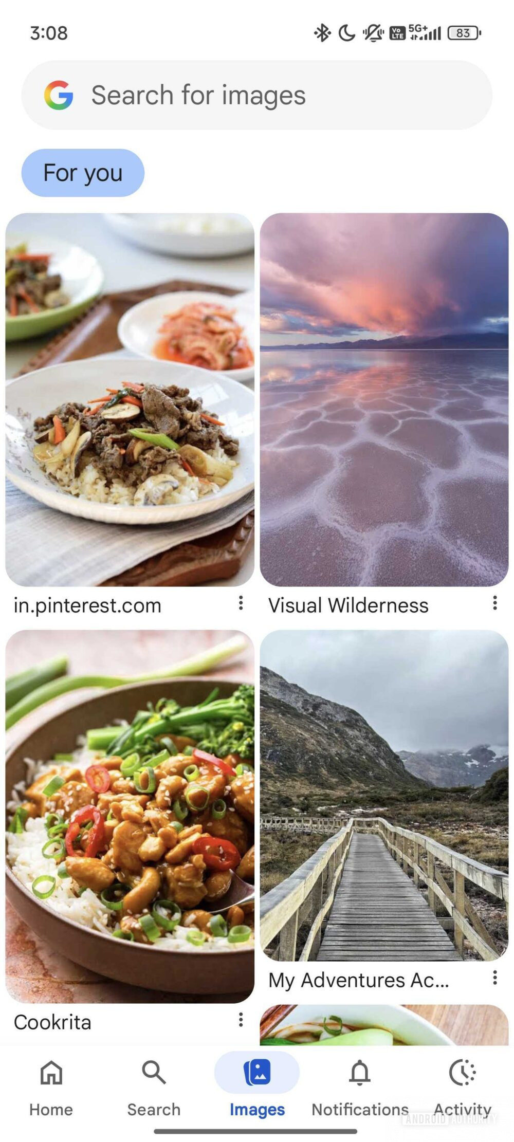 Google's Pinterest-like Images tab is here for more users