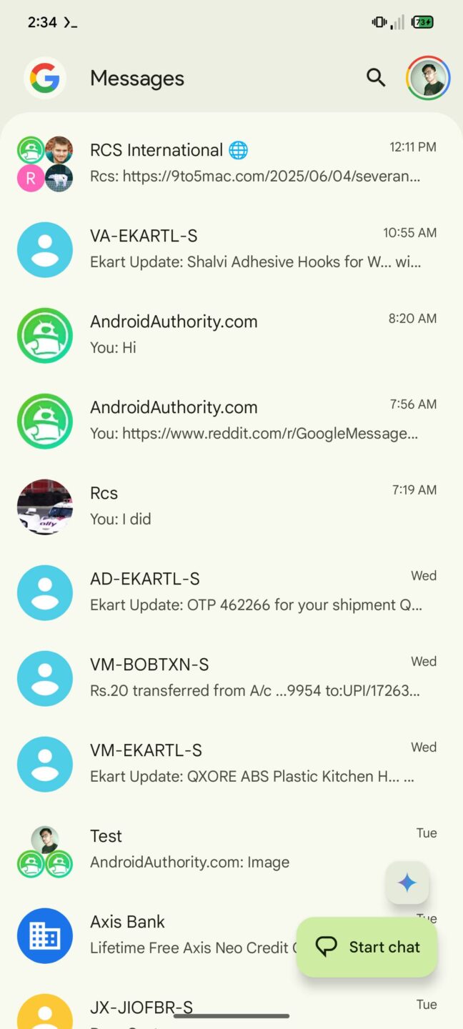 Google Messages' Material 3 Expressive revamp is reaching more users