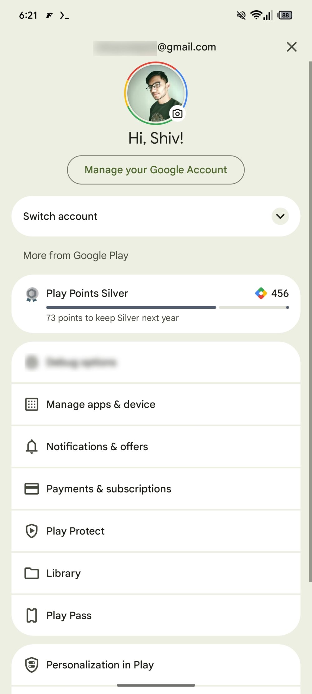 Google Play Store preps a new account switcher