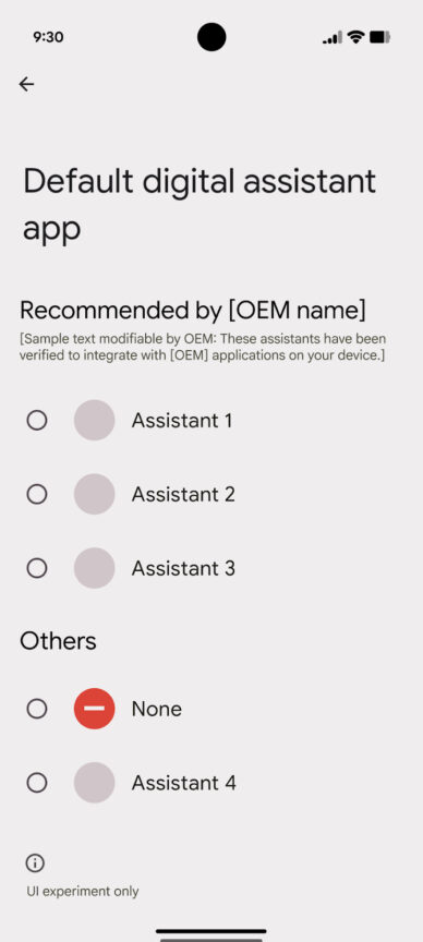 Android may soon recommend you use an 'optimized' voice assistant ...