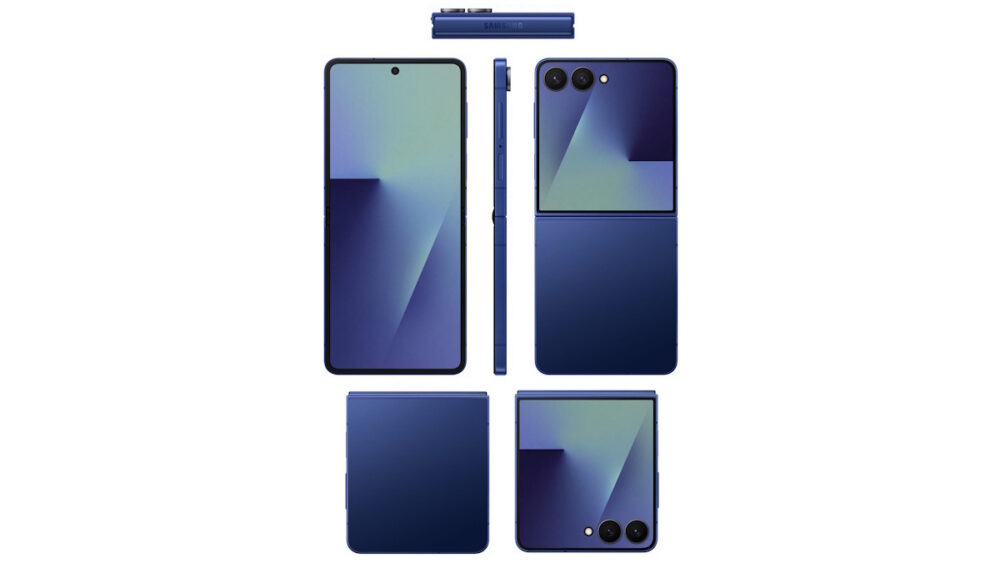Galaxy Z Flip 7 and Flip 7 FE renders leak, showing bold colors