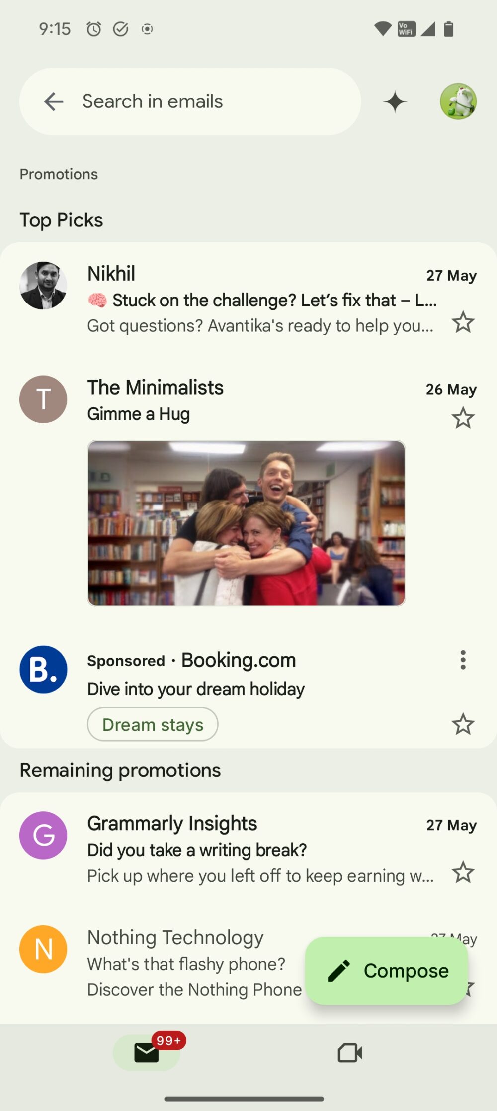 Here's a better look at Gmail's Material 3 Expressive makeover