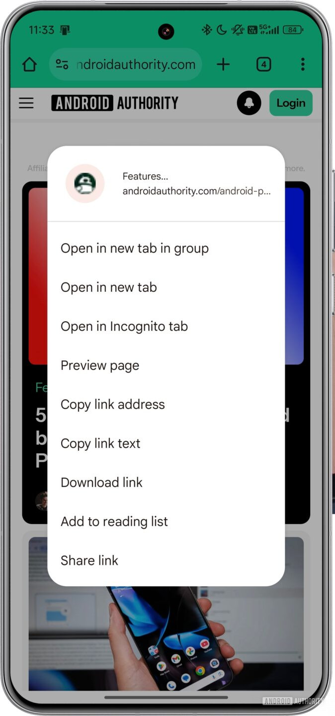 How to take control of Chrome options for opening new tab groups - Android Authority