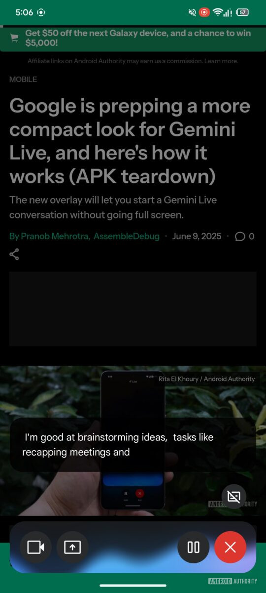 Gemini Live overlay tools could include Circle to Search - Android ...