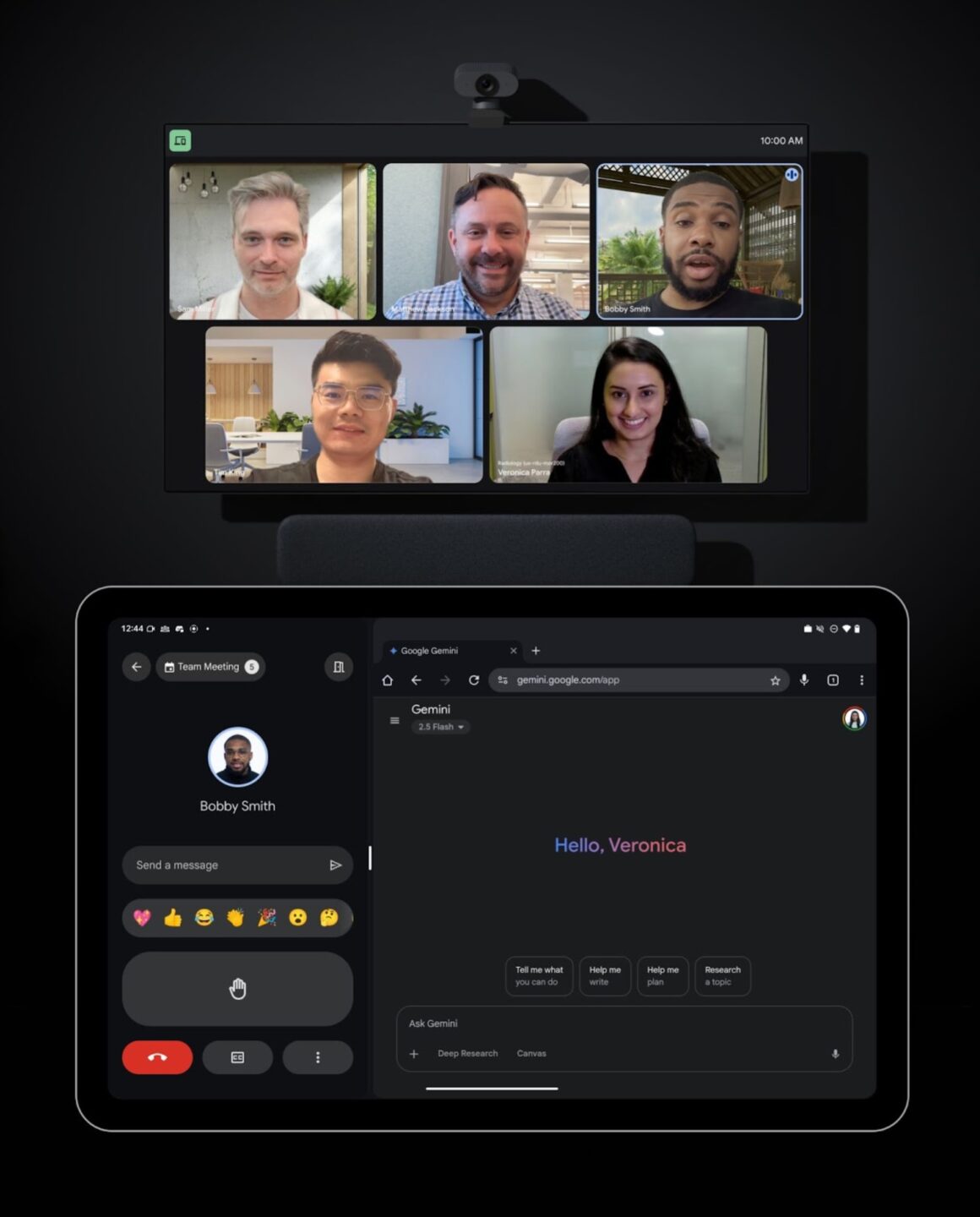 Google finally brings tablet support to Meet Companion mode - Android ...