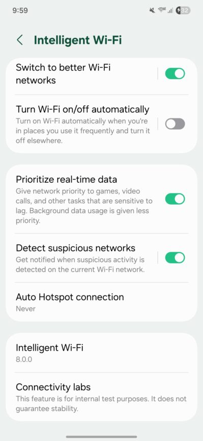 Your Samsung phone has a secret Wi-Fi menu. Here's how to find it