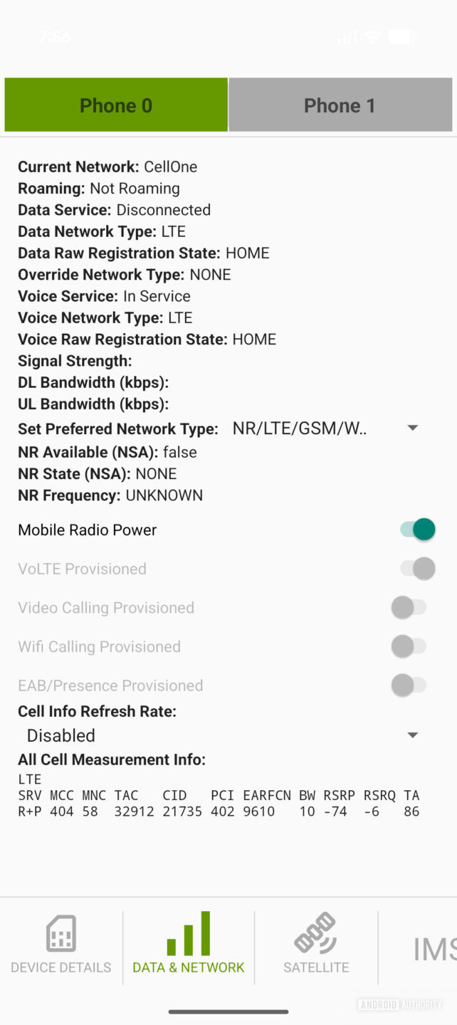 Android's hidden phone info menu is finally getting organized - Android ...