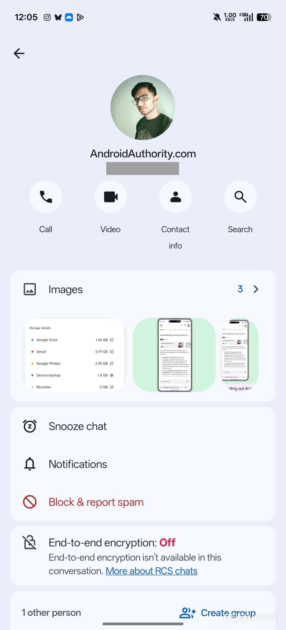Google Messages' profile pages are about to get more Expressive