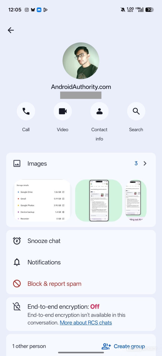 Google Messages' profile pages are about to get more Expressive