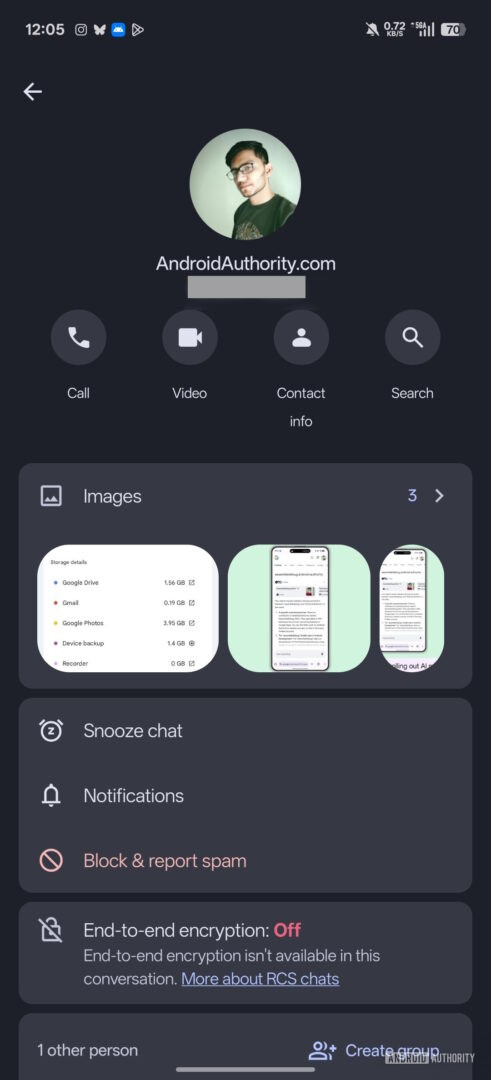 Google Messages' profile pages are about to get more Expressive