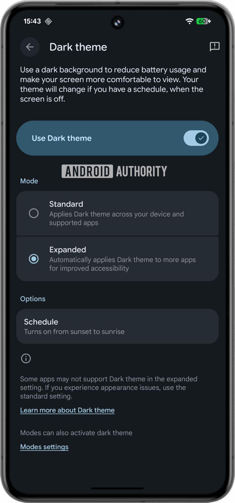 Android's new 'Expanded' dark mode darkens apps without a dark theme ...