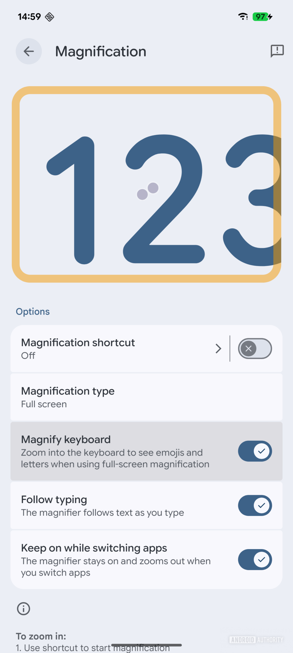 Android's screen magnifier can't zoom the keyboard, but a fix is ...