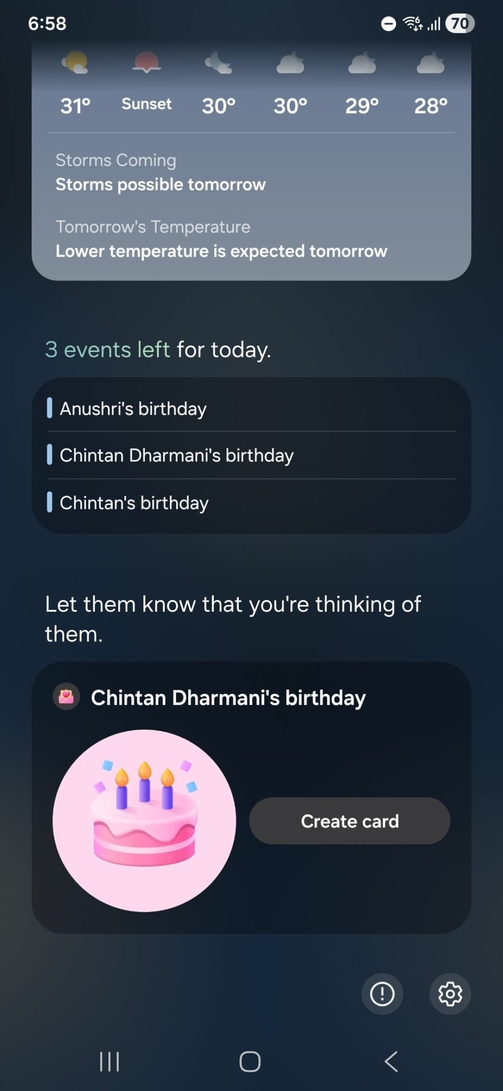 One UI 8's Now Brief will make sure you don't miss a birthday again ...