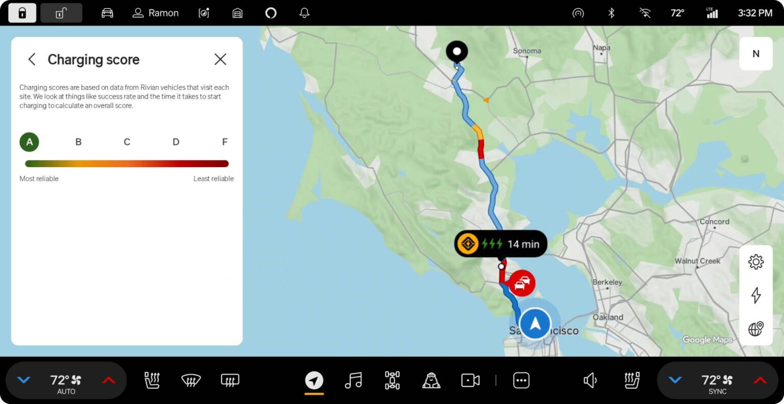 Rivian supercharges its navigation experience with some of Google Maps' best features