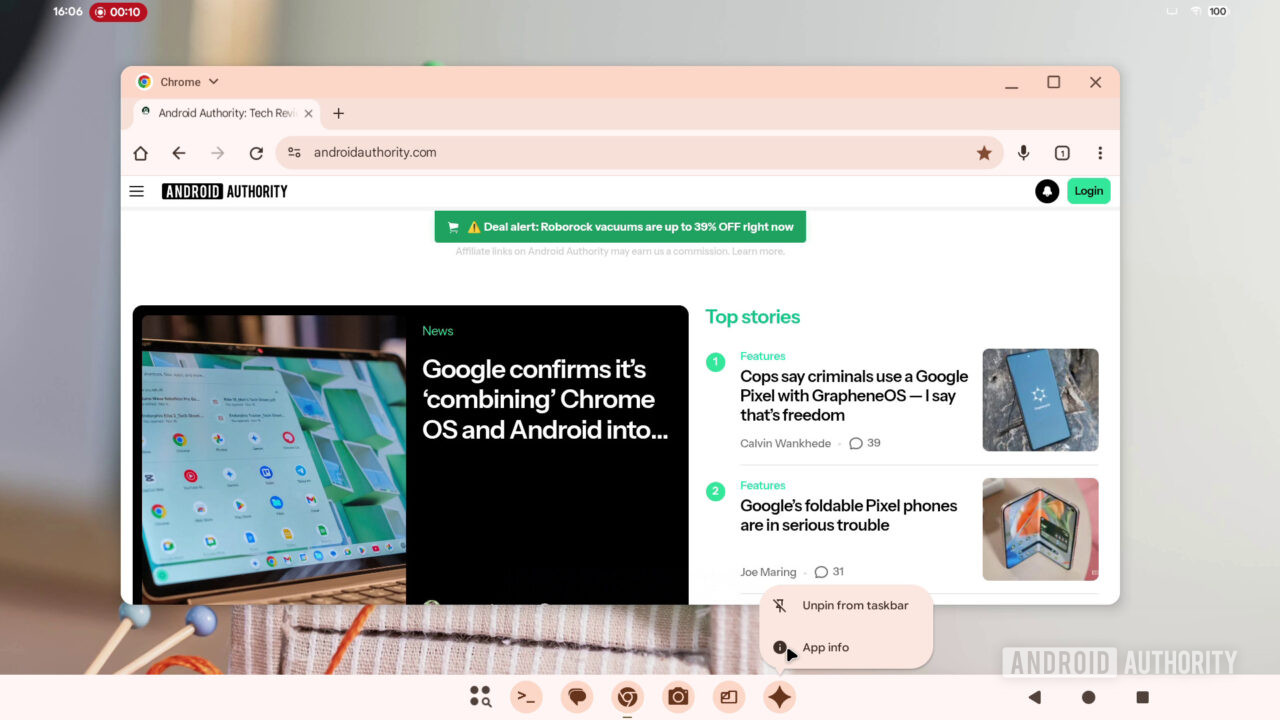 Android's Desktop Mode gets a handy shortcut to pin your favorite apps ...