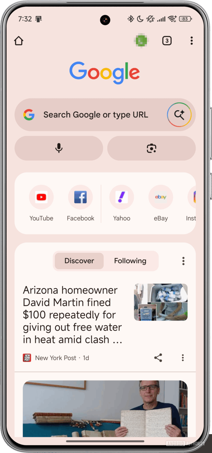 Google is changing Chrome's new tab page to bring AI Mode front-and-center - Android Authority