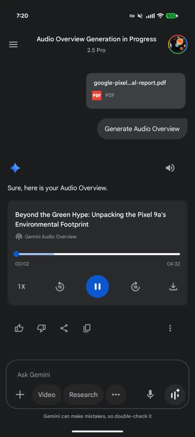 Gemini is finally getting a built-in Audio Overview player – meyy.org