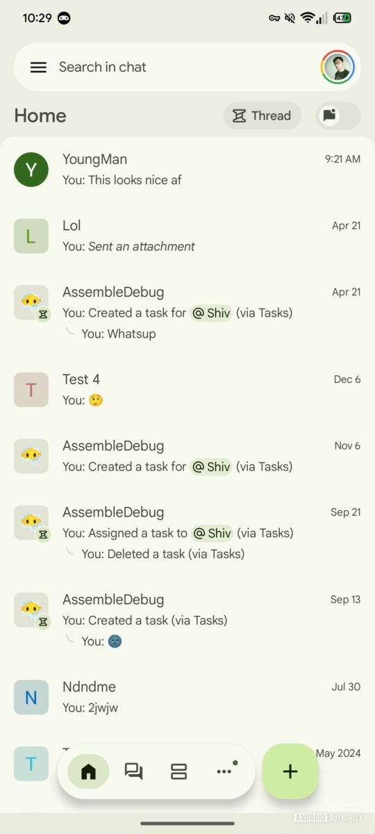 Following Gmail, Google Chat tries on some Expressive changes - Android ...