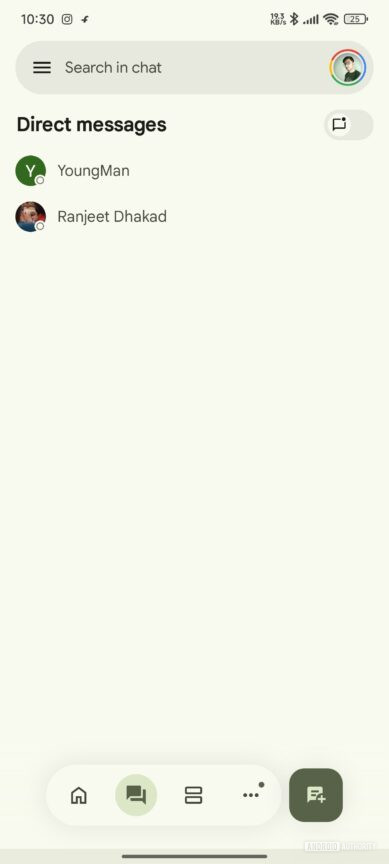 Following Gmail, Google Chat tries on some Expressive changes - Android Authority