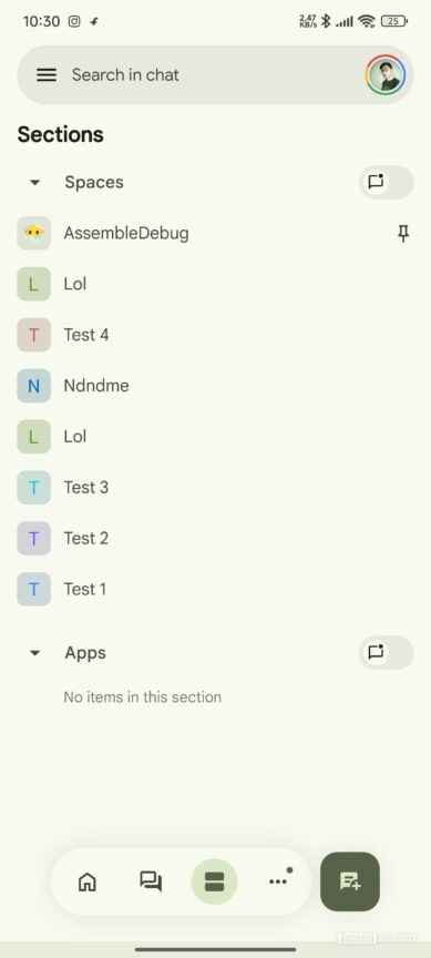 Following Gmail, Google Chat tries on some Expressive changes - Android Authority