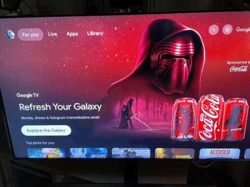 Hate Google TV home screen ads? There’s a new one to ignore