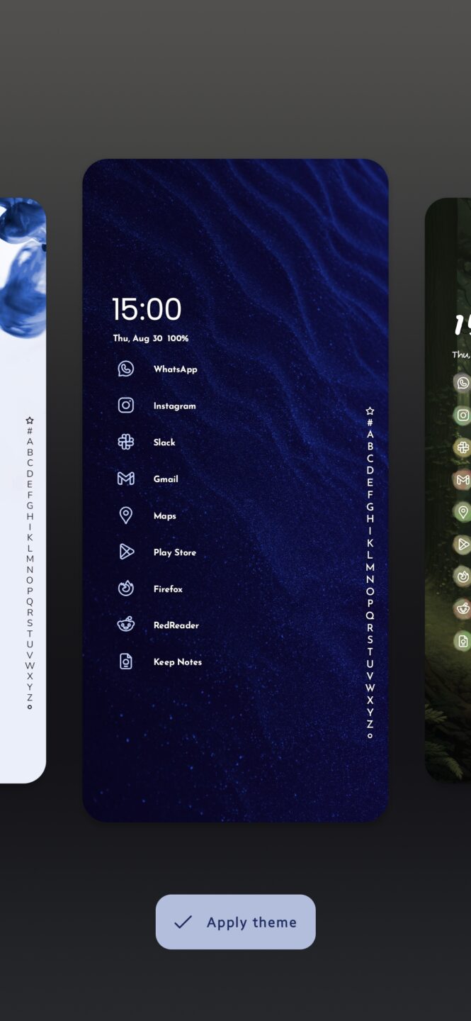 Minimalist Android fans, Niagara Launcher's Theme Collection is your new playground