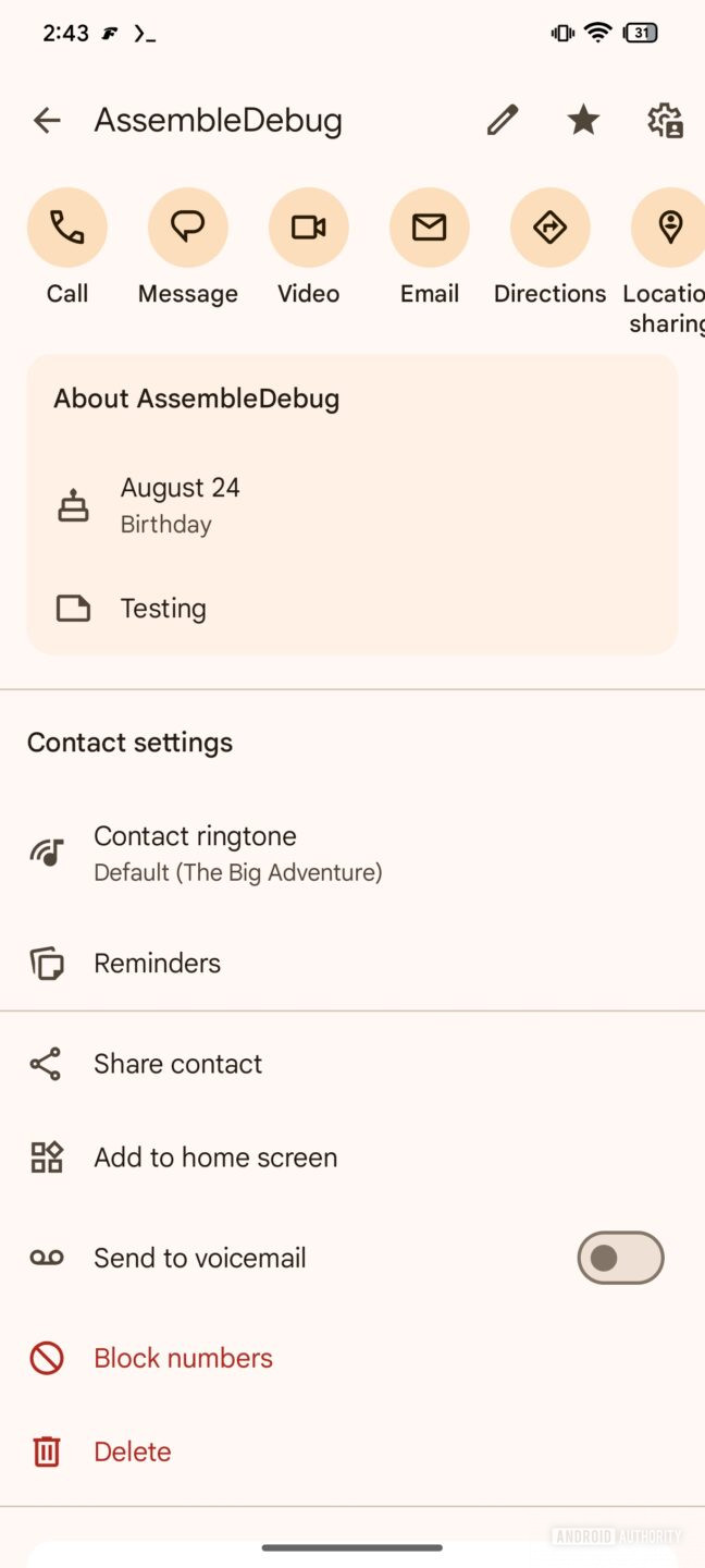 Google Contacts' new Material 3 Expressive look is rolling out
