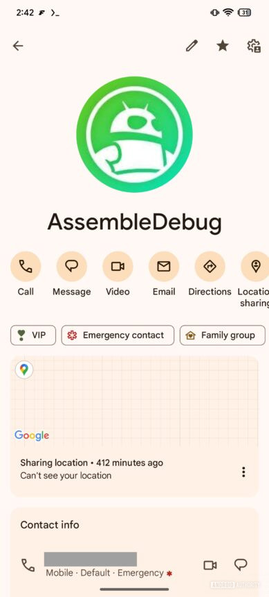 Google Contacts' new Material 3 Expressive look is rolling out