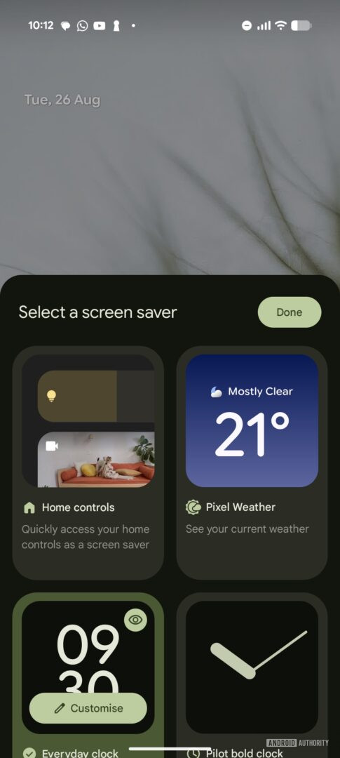 Pixel 10's new screensaver mode works beyond Pixelsnap