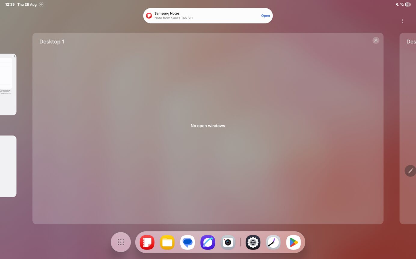 One UI 8 on the Galaxy Tab S11 removes DeX's desktop mode