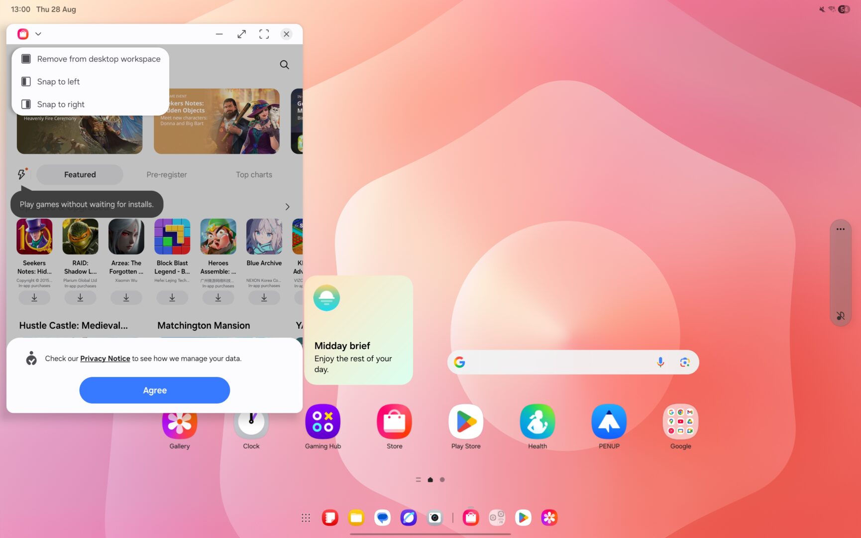 One UI 8 on the Galaxy Tab S11 removes DeX's desktop mode