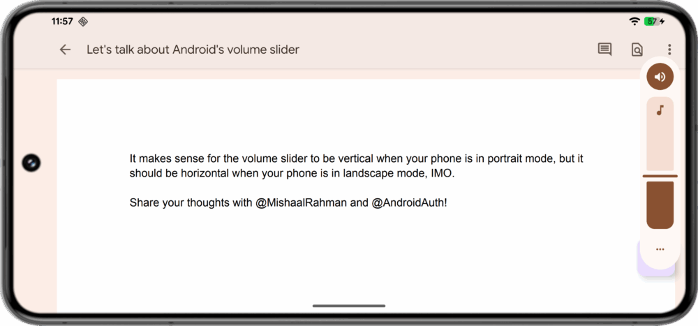 Google could redesign Android’s volume slider to be more like iOS ...