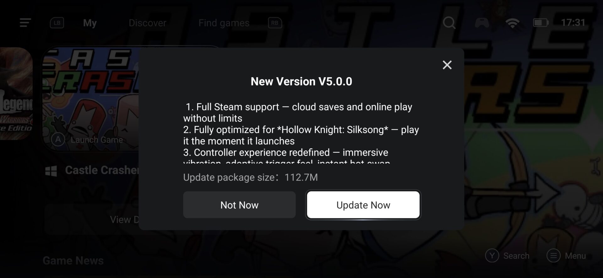 GameHub 5.0 brings Steam sync on Android and performance gains