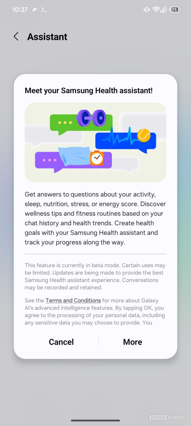 First look at Samsung Health's new AI fitness assistant in action