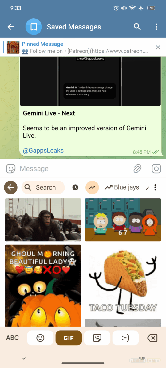 Gboard is getting a new button to browse trending GIFs - Android Authority