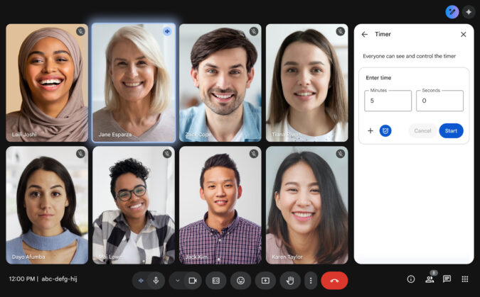 Google Meet now lets you set meeting timers - Android Authority