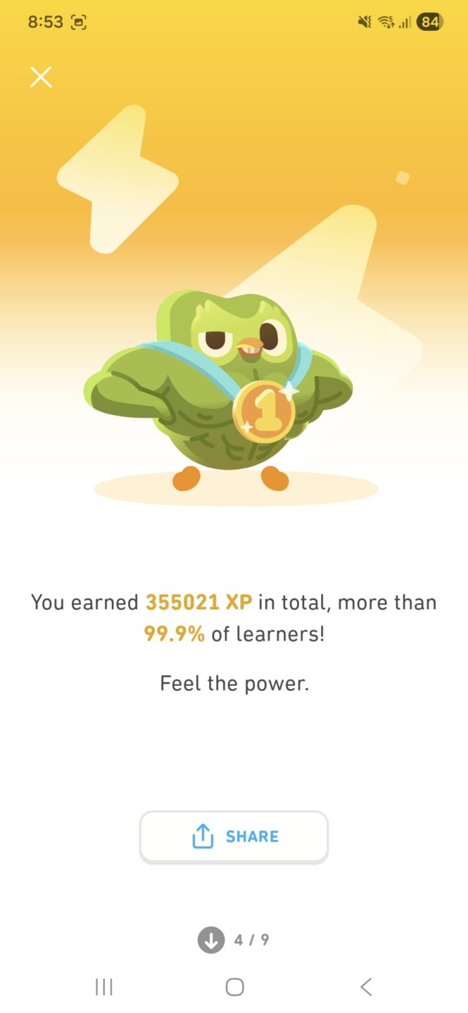 The Duolingo Year in Review is here, and mine is a reality check ...
