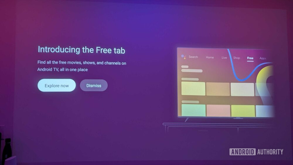 Google starts replacing Android TV's 'Discover' tab with a 'Free' hub