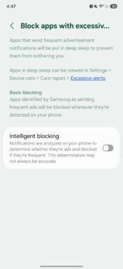 One UI 8.5: How to block notification ads on your Samsung phone