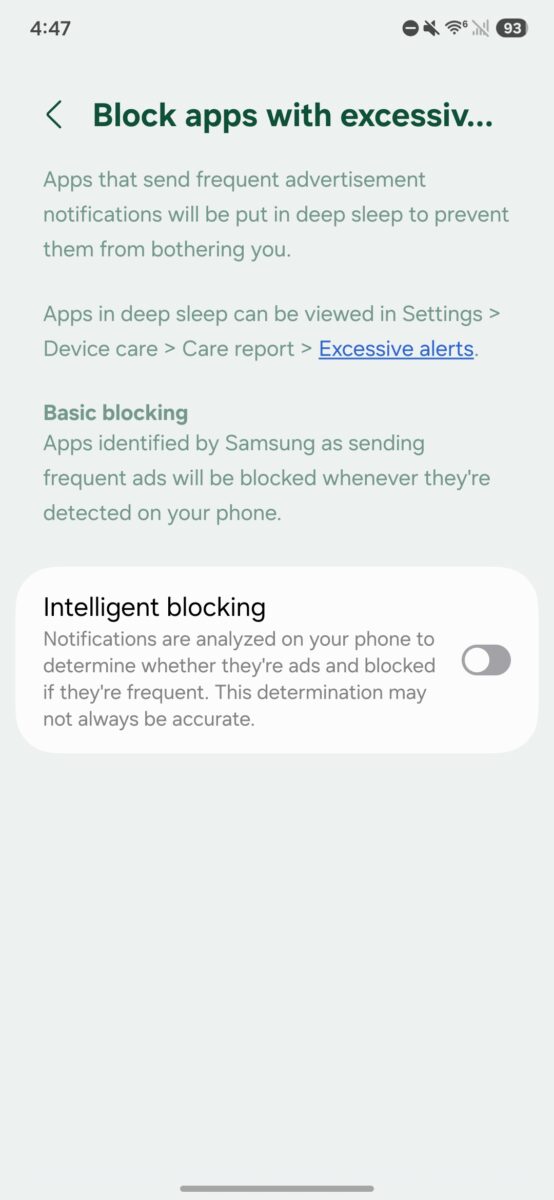 One UI 8.5: How to block notification ads on your Samsung phone