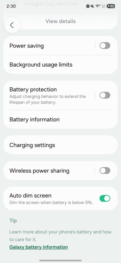 How to use the new Power Saving feature in the One UI 8.5 beta