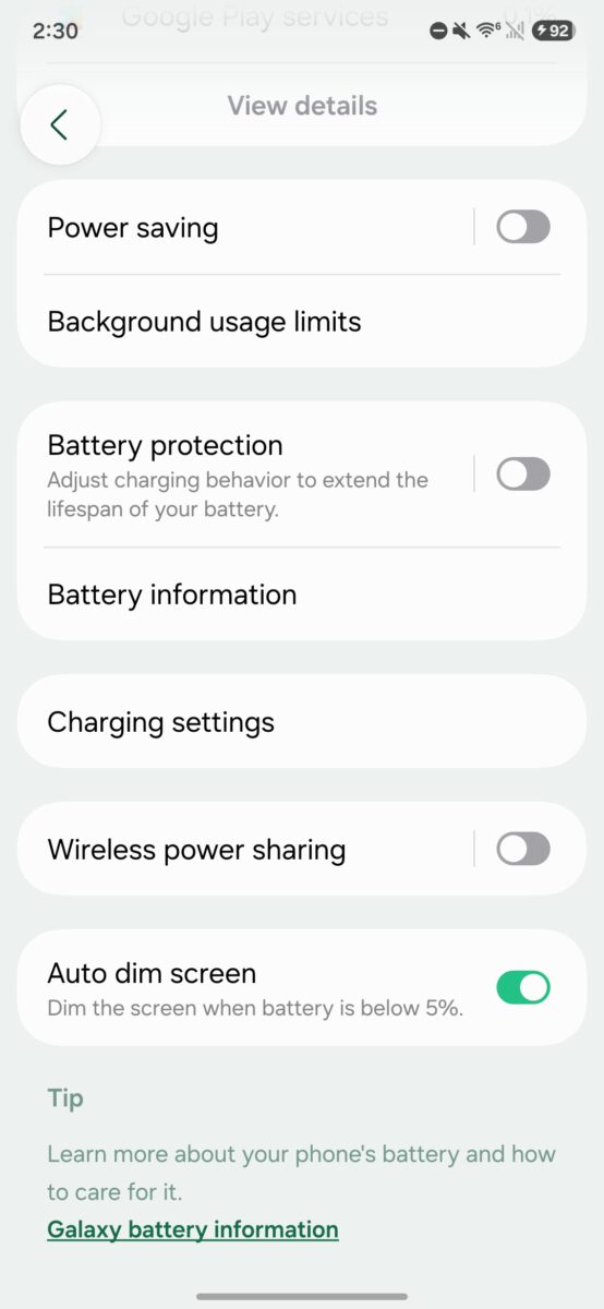 How to use the new Power Saving feature in the One UI 8.5 beta