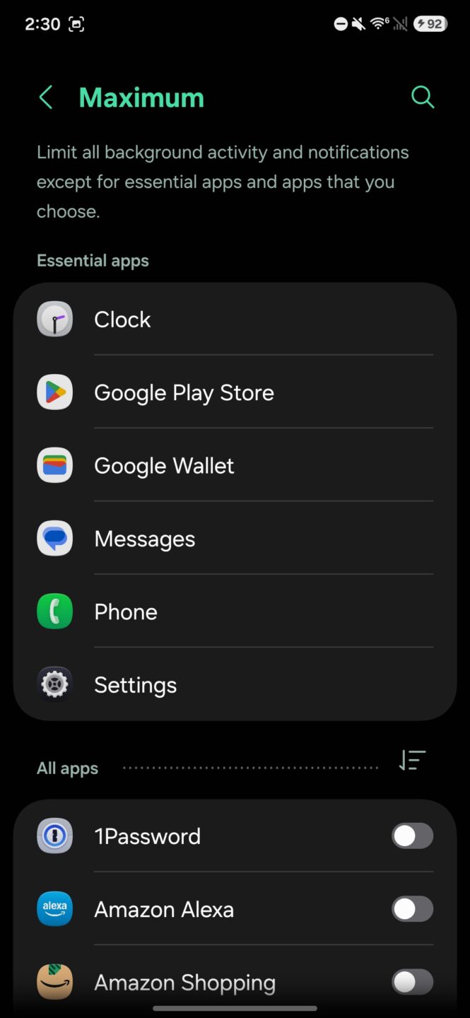 How to use the new Power Saving feature in the One UI 8.5 beta